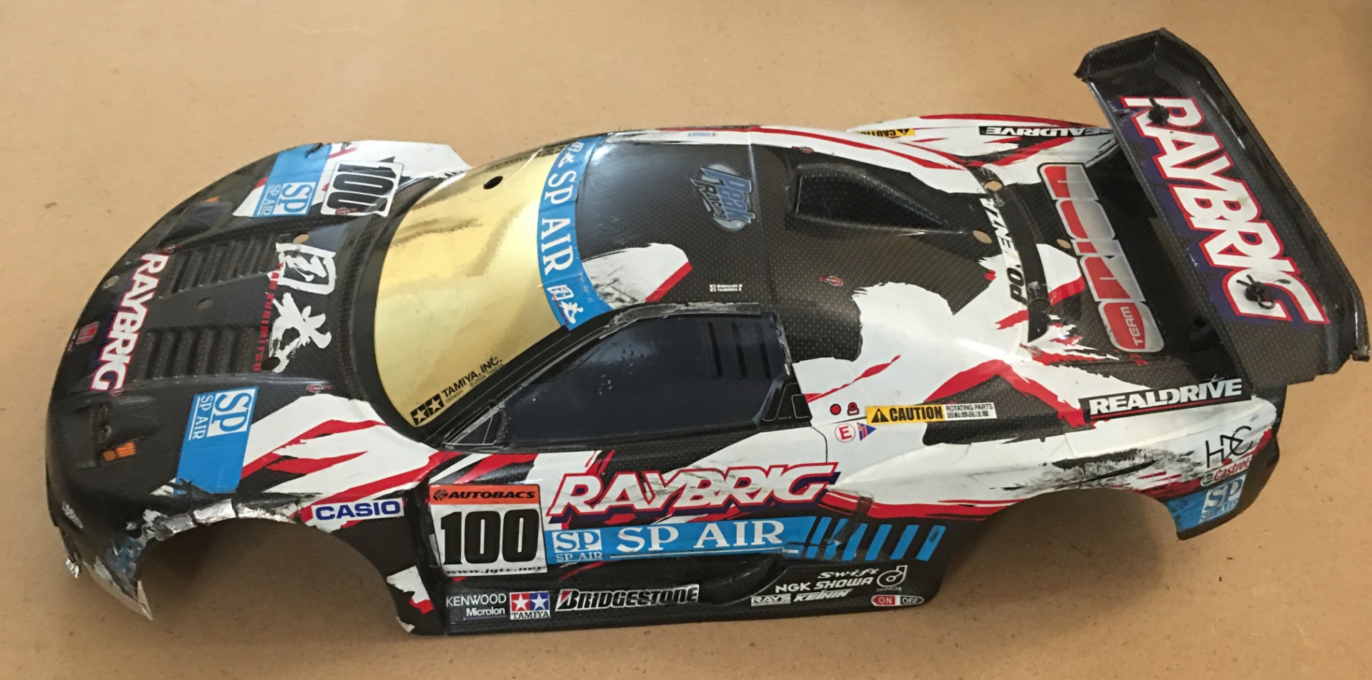 GoRC Canada. Tamiya TT-01 Raybrig 1/10 Body (refurb)